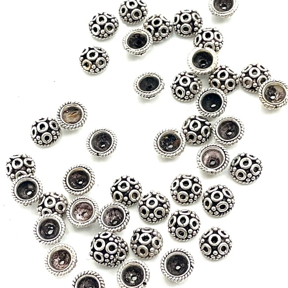 Bali | Jewelry | Lot Of 4 Sterling Bali Bead Caps | Poshmark